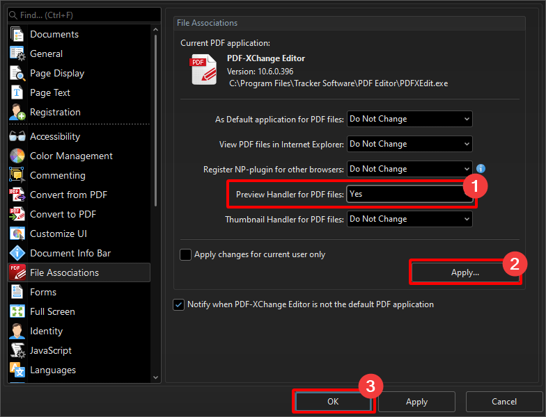 PDF-XChange Co Ltd :: Knowledge Base :: Why can't I see PDF previews in MS Outlook?